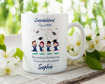 Personalized Graduation Coffee Mug, Graduation Gift 2020, Custom Grad ...