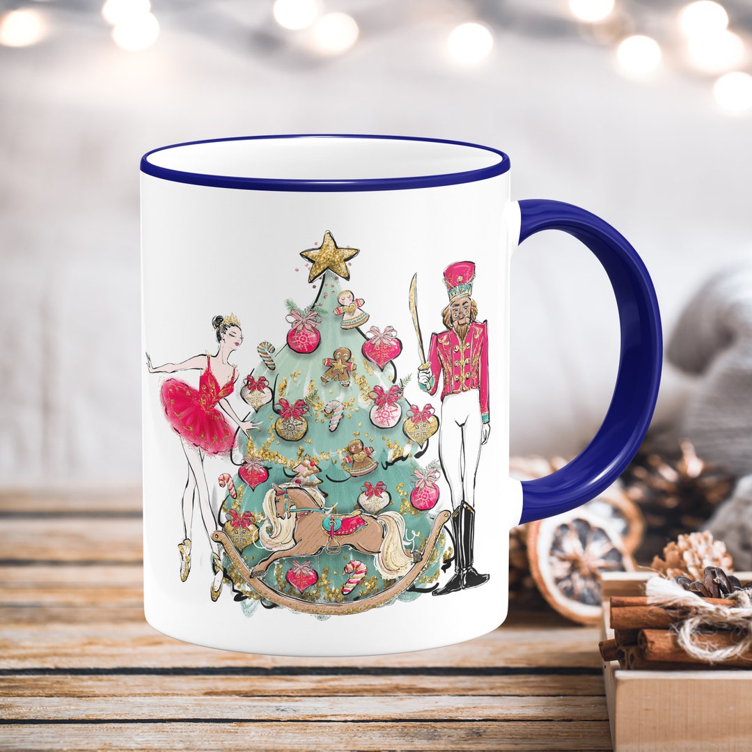 The Nutcracker Christmas Mug Initial Mug, Holiday Coffee Mug, Hot ...
