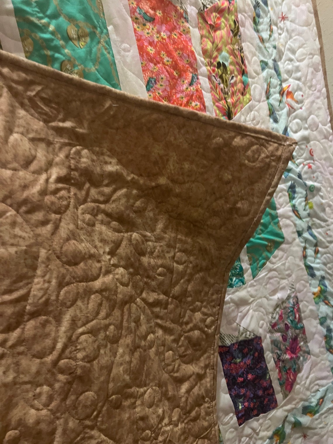 Book Nerd Pattern, Tula Pink Fabric Pieced, Machine Sewn and Quiltted ...