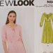 New Look N6695 Dress Pattern: Pleated Skirt, Shirred Sleeves, Size 4-16 ...