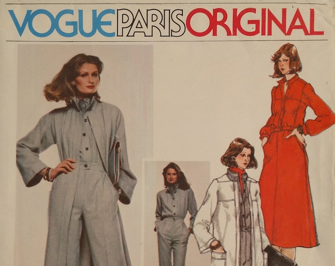 Vintage Misses' Vogue 1519 Pattern, Emanuel Ungaro, Vogue Paris ...