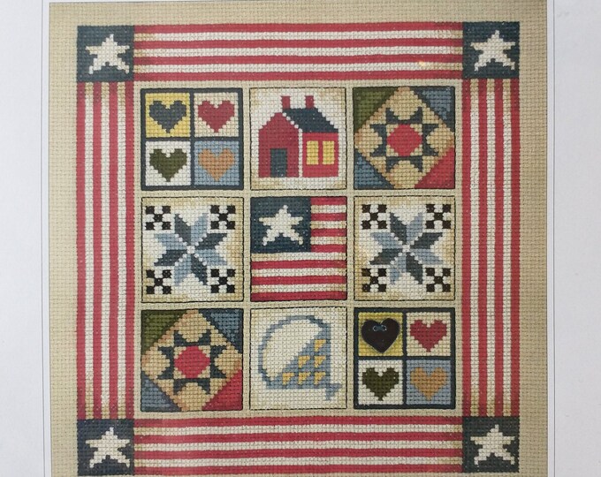 The Design Connection's Counted Cross Stitch Kit, Celebrate America ...