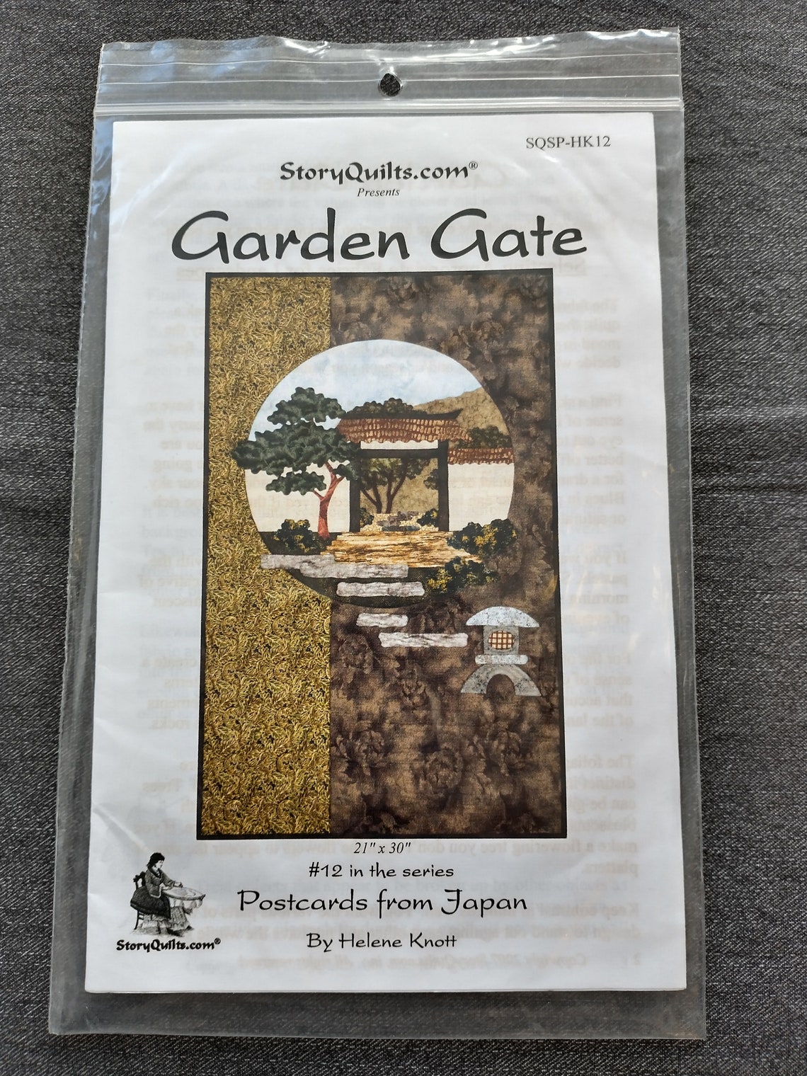 Garden Gate Quilt Pattern by Helene Knott 2007 21 X - Etsy