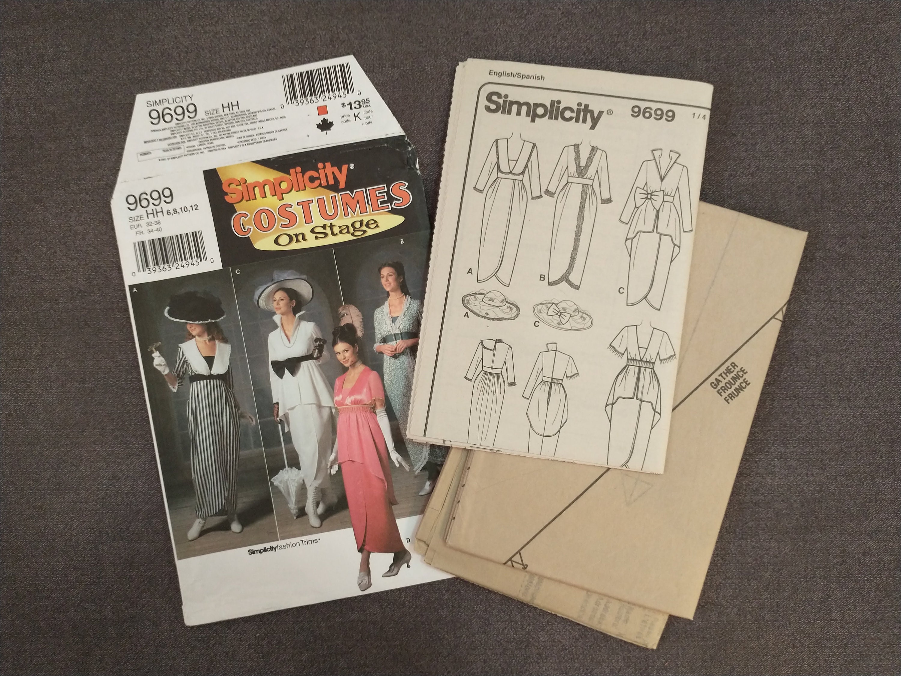 VINTAGE Misses' Edwardian Dress Pattern Simplicity - Etsy