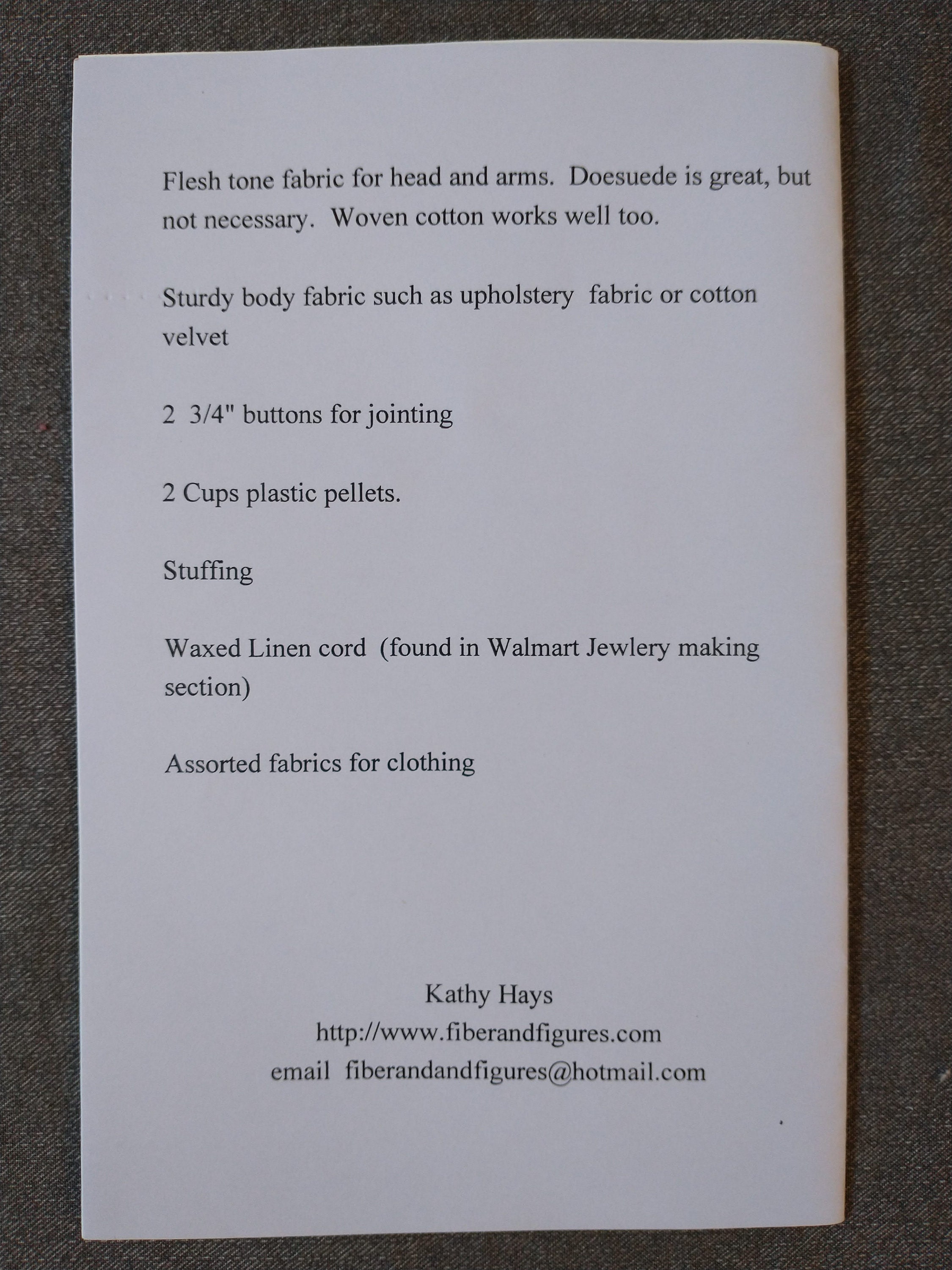 Rare Vintage Embellish Me Cloth Art Doll Pattern by Kathy Hays - Etsy