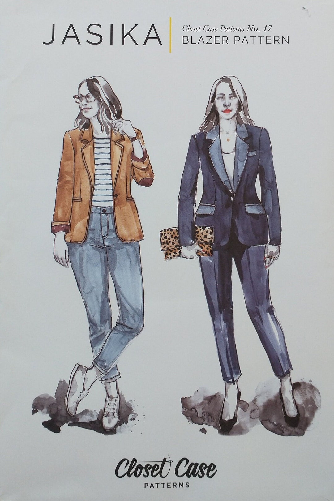 Misses' Blazer Pattern, Jasika Blazer From Closet Case Patterns, No. 17 ...