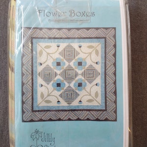 Quilt Kit Jillily Studio Needle Arts "flower Boxes" Fabric and Pattern ...