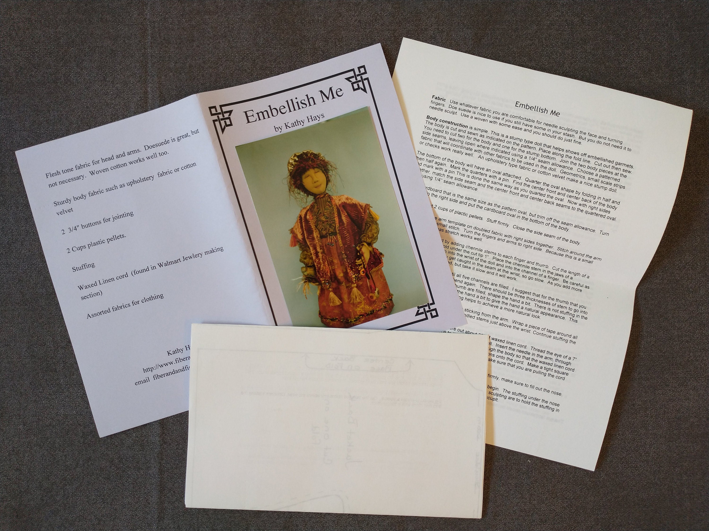 Rare Vintage Embellish Me Cloth Art Doll Pattern by Kathy Hays - Etsy