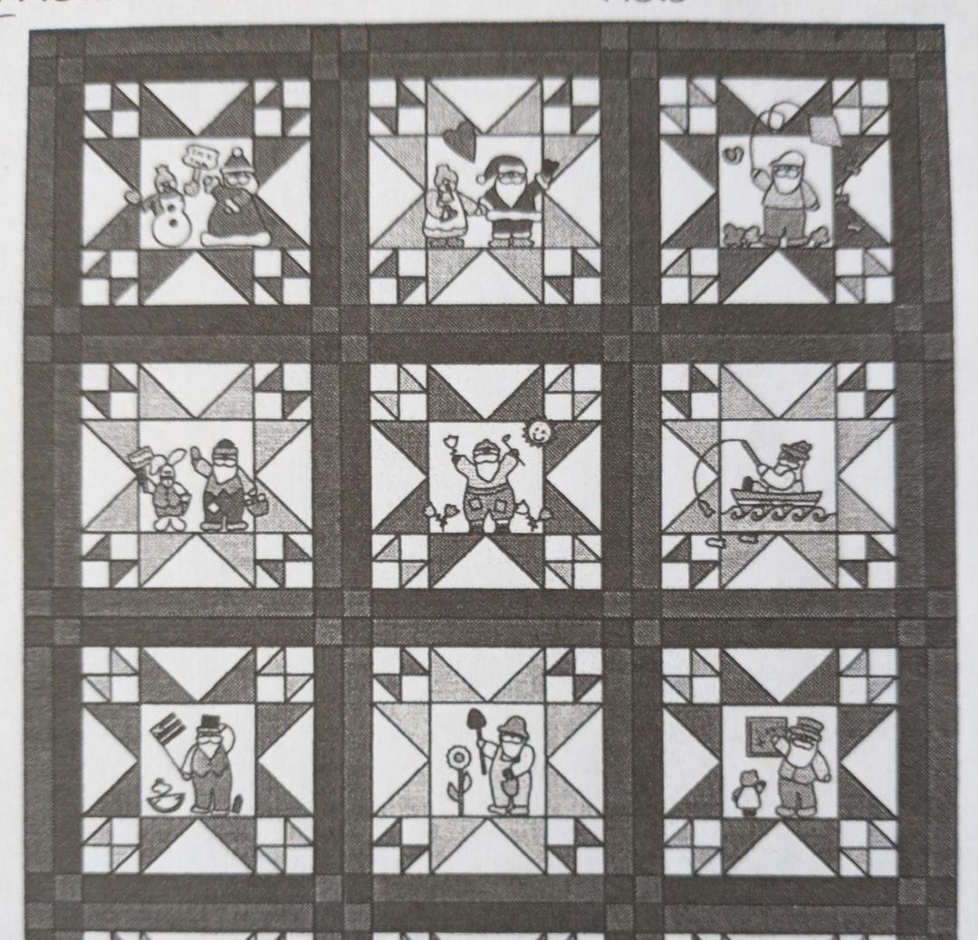 Vintage Christmas Throughout the Year Quilt Pattern, From the Stitch ...