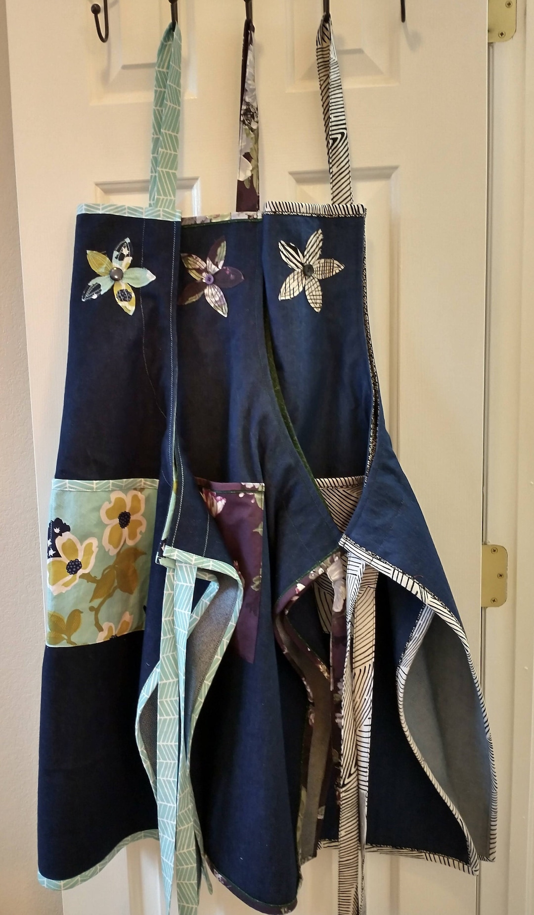 Women's Apron, Chef's Apron, Large Front Pockets, Adjustable Neck Strap ...