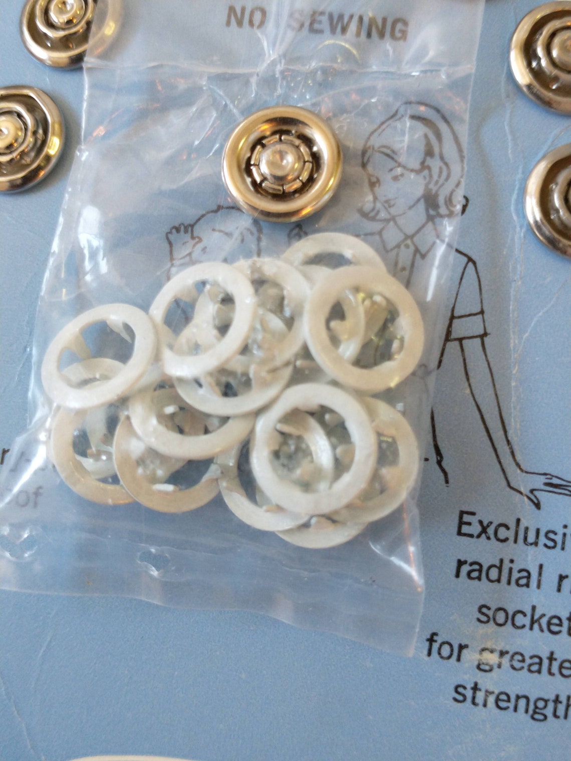 Vintage Scovill Clinton Gripper Snap Fasteners, for Thicker Fabrics ...