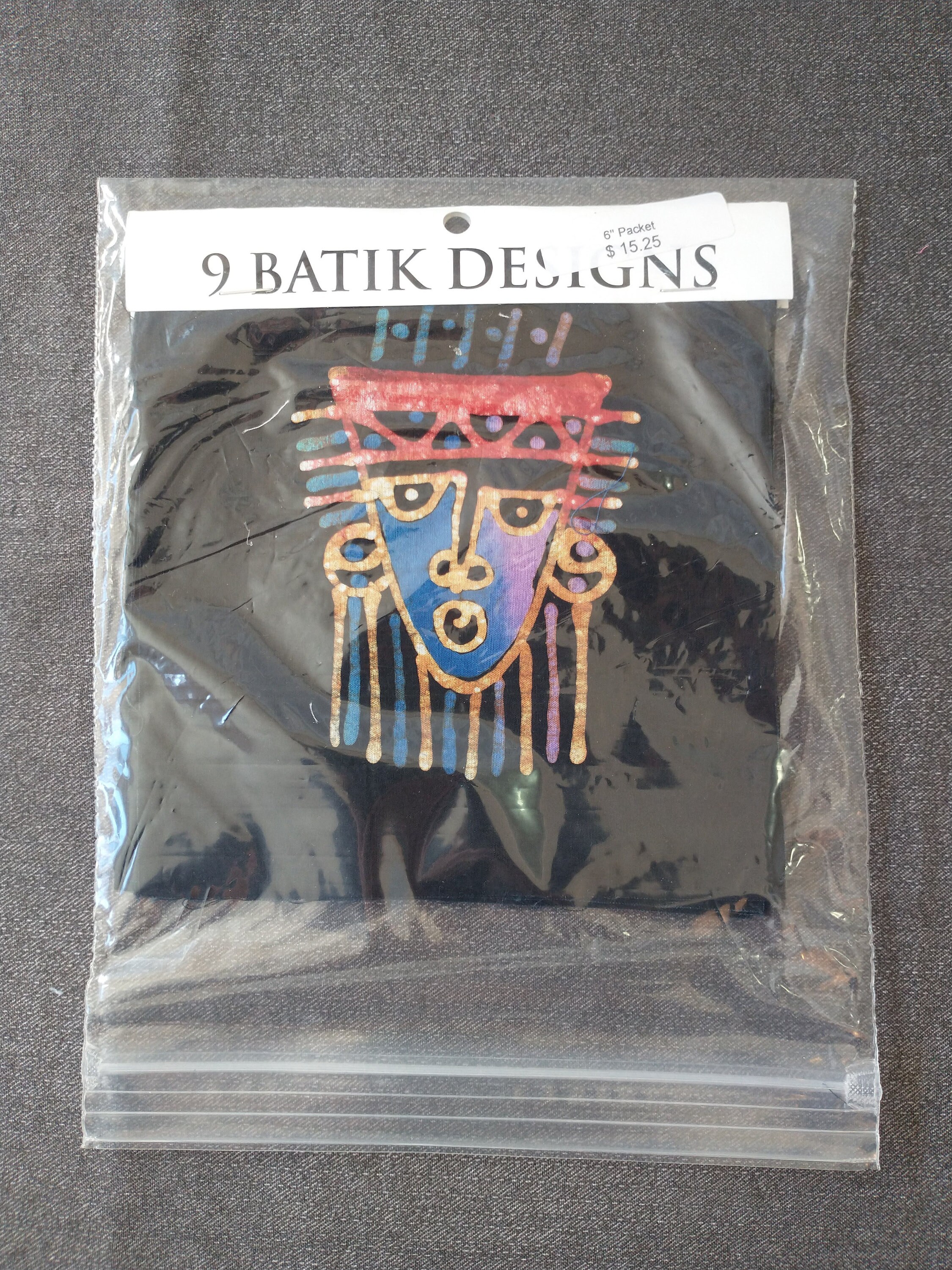 Vintage Indonesian Batik Mini Packets, Five Nine-fabric Packs, Use for ...