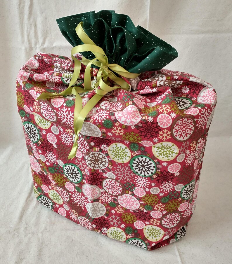 Santa Sack Bags, Large Christmas Cloth Bag With Drawstring, Reusable ...
