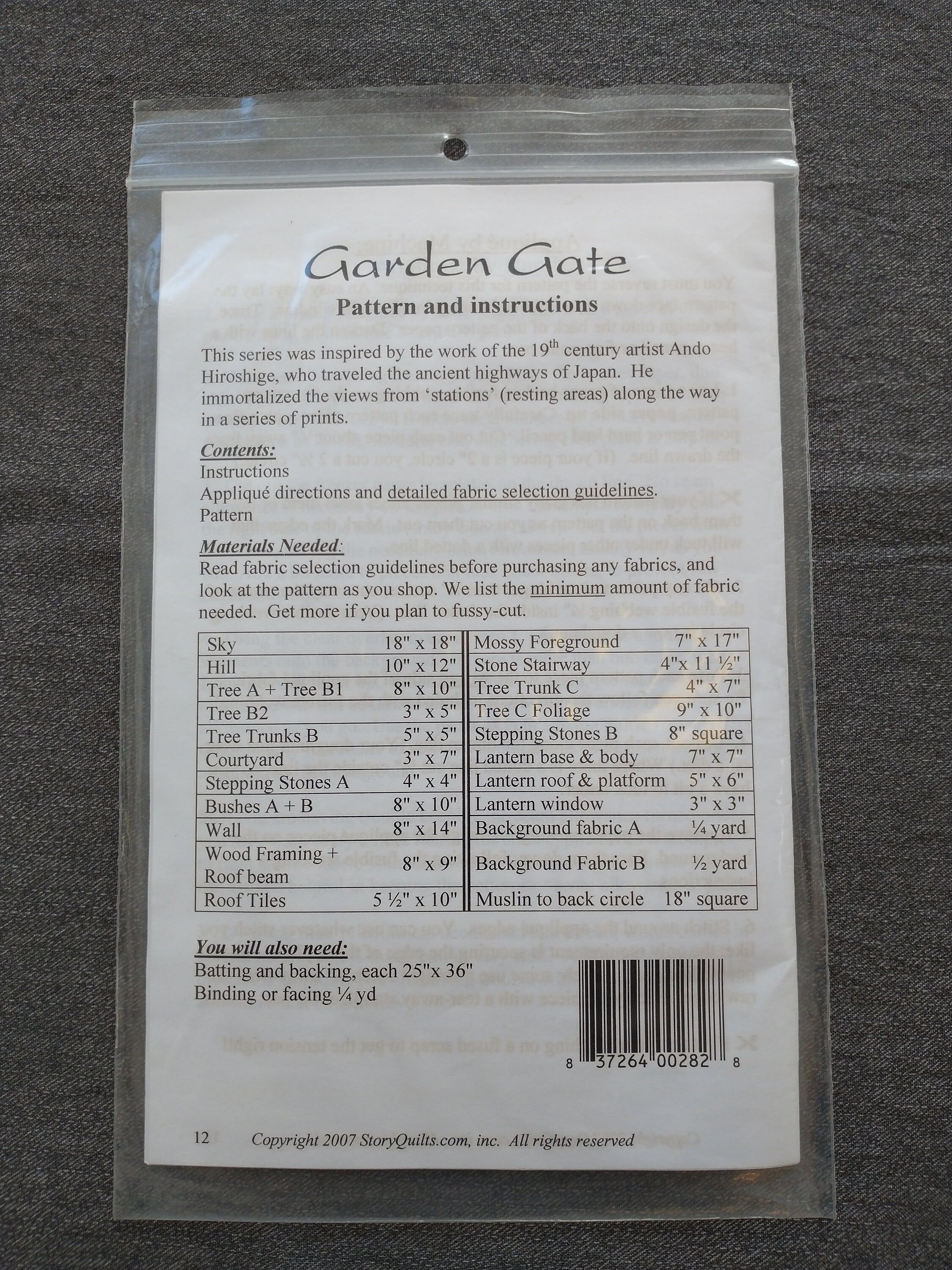 Garden Gate Quilt Pattern by Helene Knott 2007 21 X - Etsy