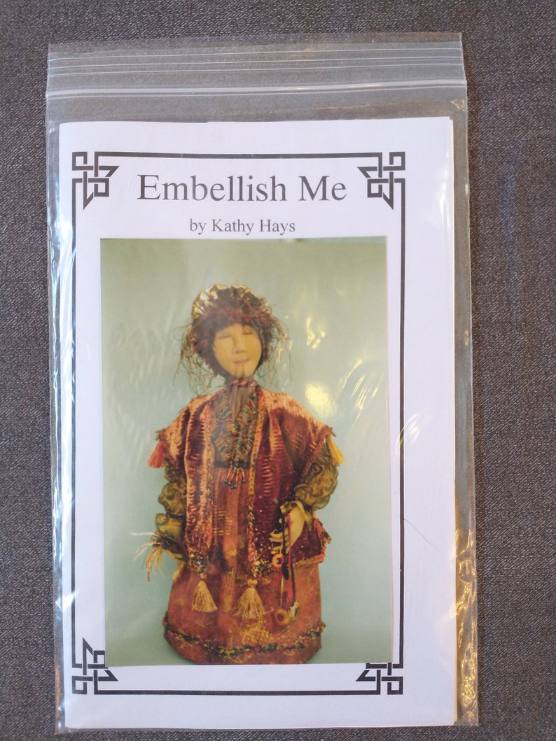 Rare Vintage Embellish Me Cloth Art Doll Pattern by Kathy Hays - Etsy