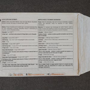 VINTAGE Men's Vestments Pattern, Altar Cloths Pattern, Simplicity 7950 ...