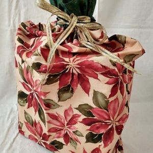 Santa Sack Bags, Large Christmas Cloth Bag With Drawstring, Reusable ...