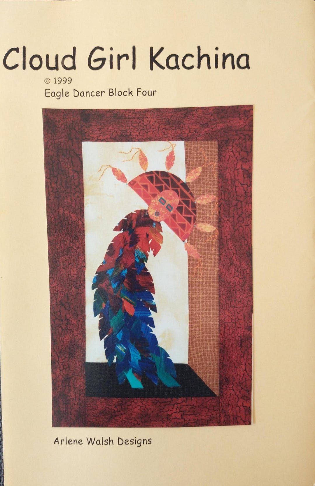 Eagle Dance Quilt Block Kit, Block 4, Cloud Girl Kachina, From Arlene ...