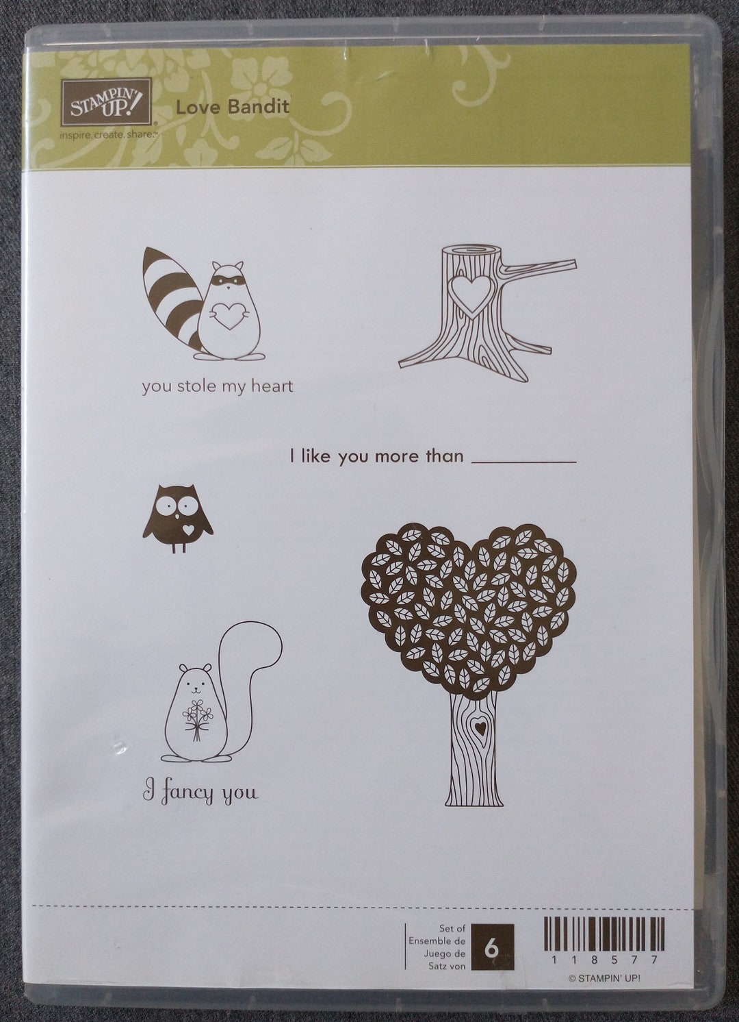 Stampin' Up Love Bandit, Set of 6 Stamps, Unmounted - Etsy Österreich