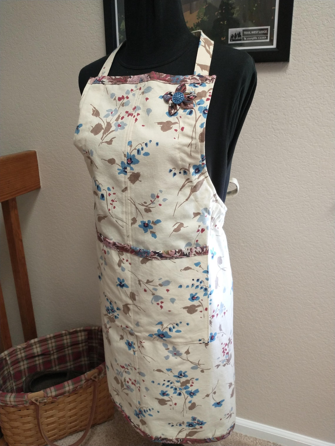 Women's Apron Chef's Apron Large Front Pockets - Etsy