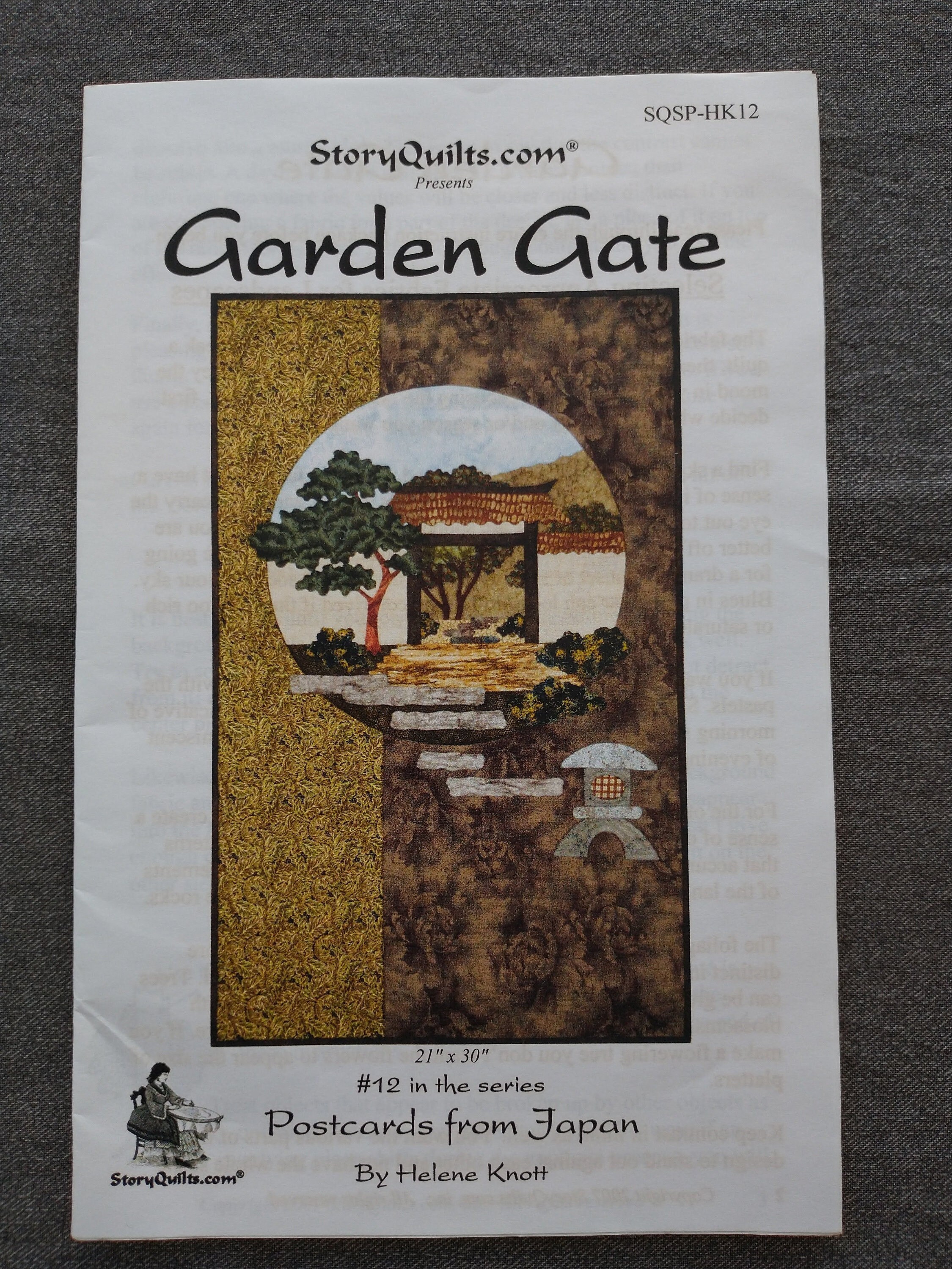Garden Gate Quilt Pattern by Helene Knott 2007 21 X - Etsy