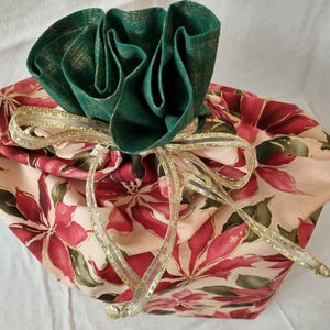 Santa Sack Bags, Large Christmas Cloth Bag With Drawstring, Reusable ...