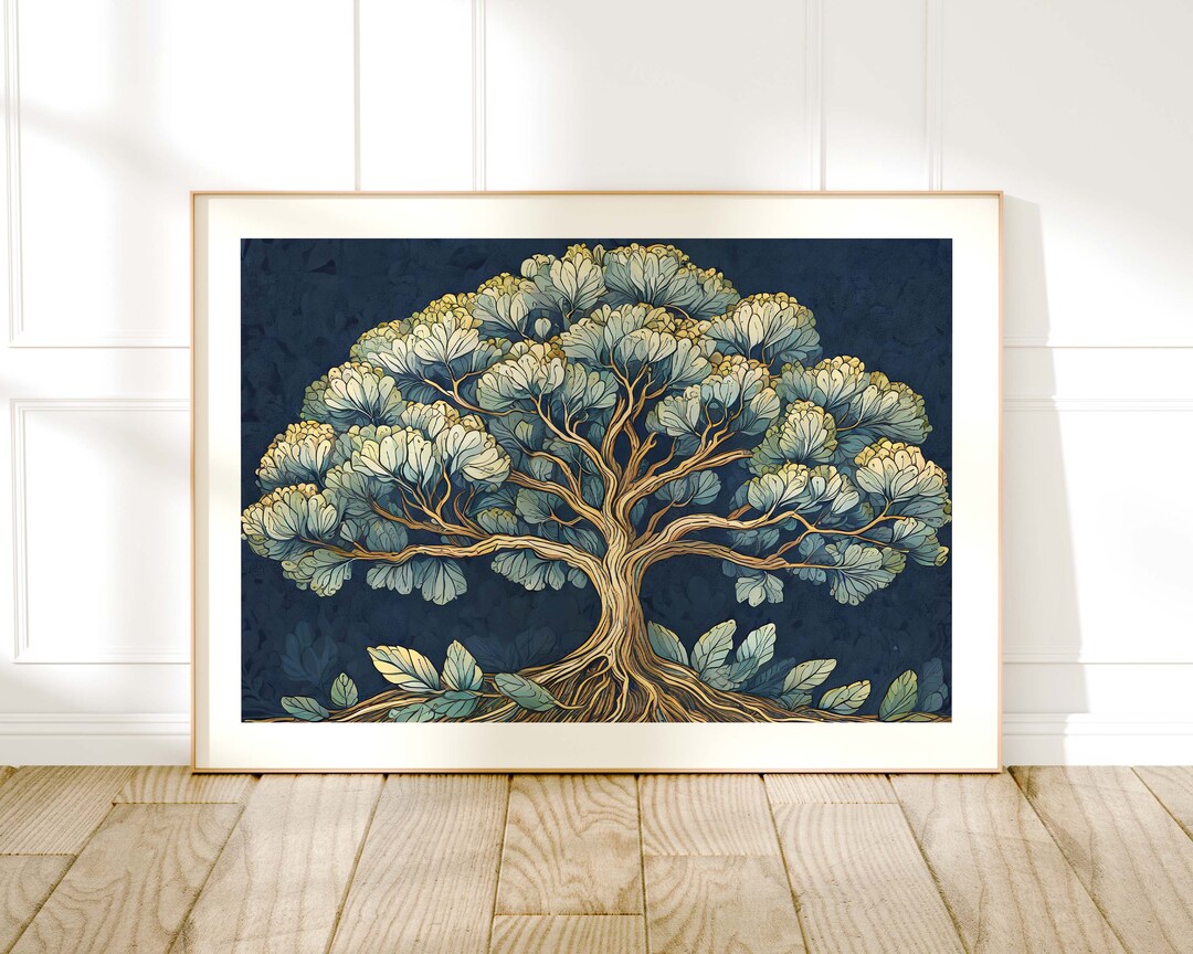 William Morris Style Tree Print, Vintage Botanical Nature Wall Art ...