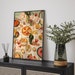 Retro Dinner Table Cute Food Print, Vintage Ephemera Kitchen Poster ...