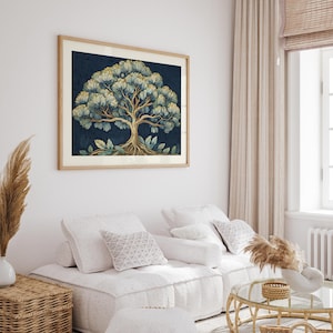 William Morris Style Tree Print, Vintage Botanical Nature Wall Art ...