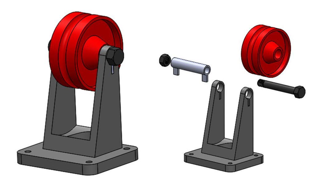 Pulley 3D Model STL File: Functional Office Decor (printable Design ...