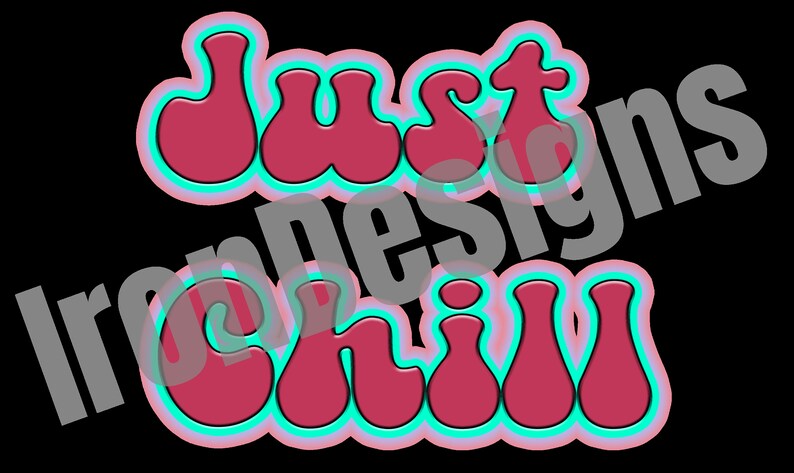 Just Chill Neon Png - Etsy