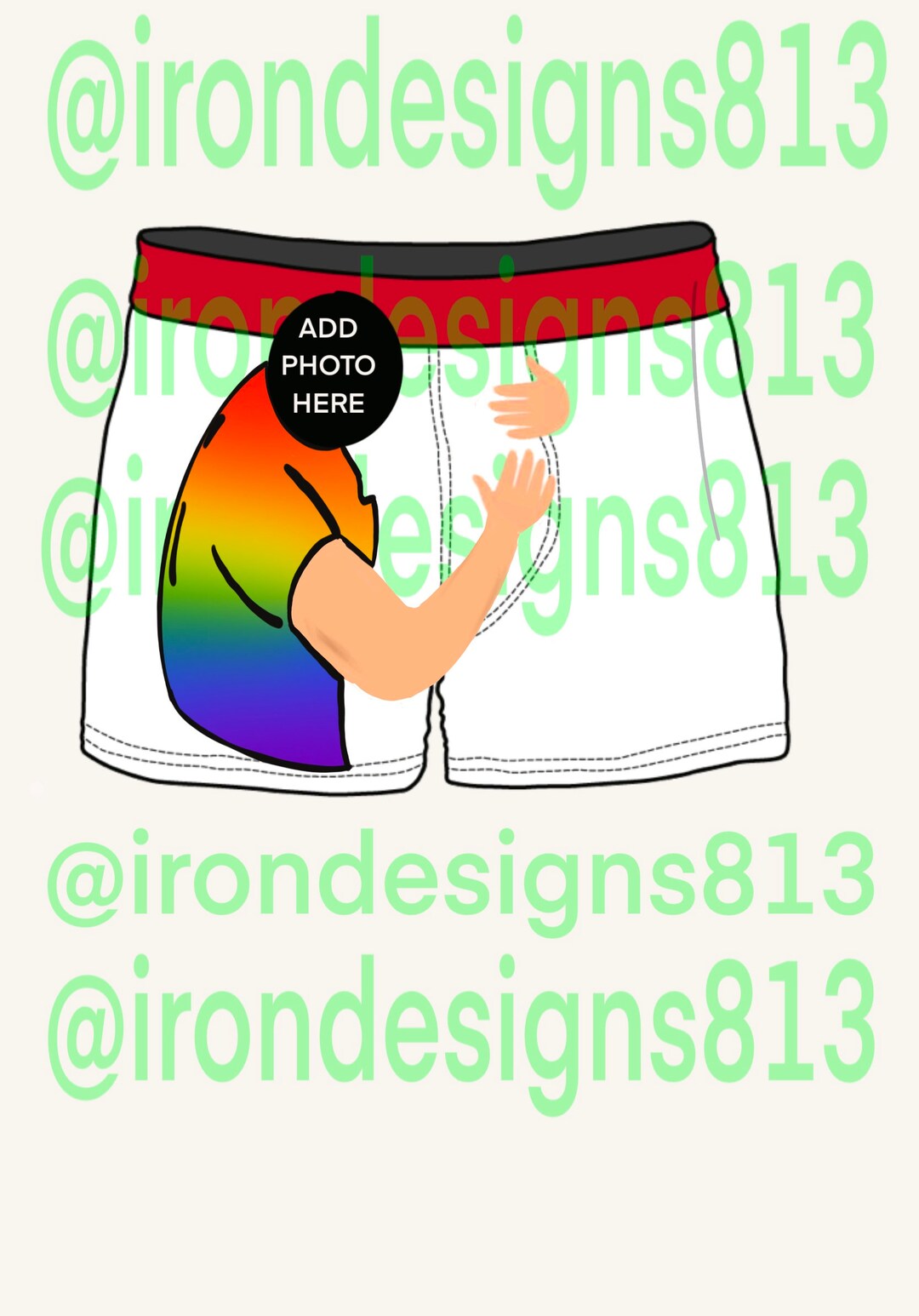 Junk Holder Male Version Multiple Color Shirts (boxer Customizer ...