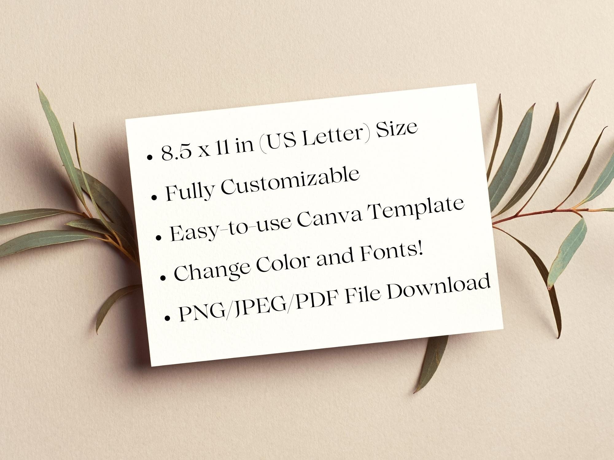 Invoice Template, Simple Invoice Template for Business, Black and White ...