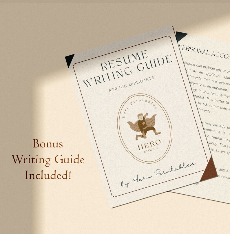 College Resume Template Professional Resume Template Cover - Etsy