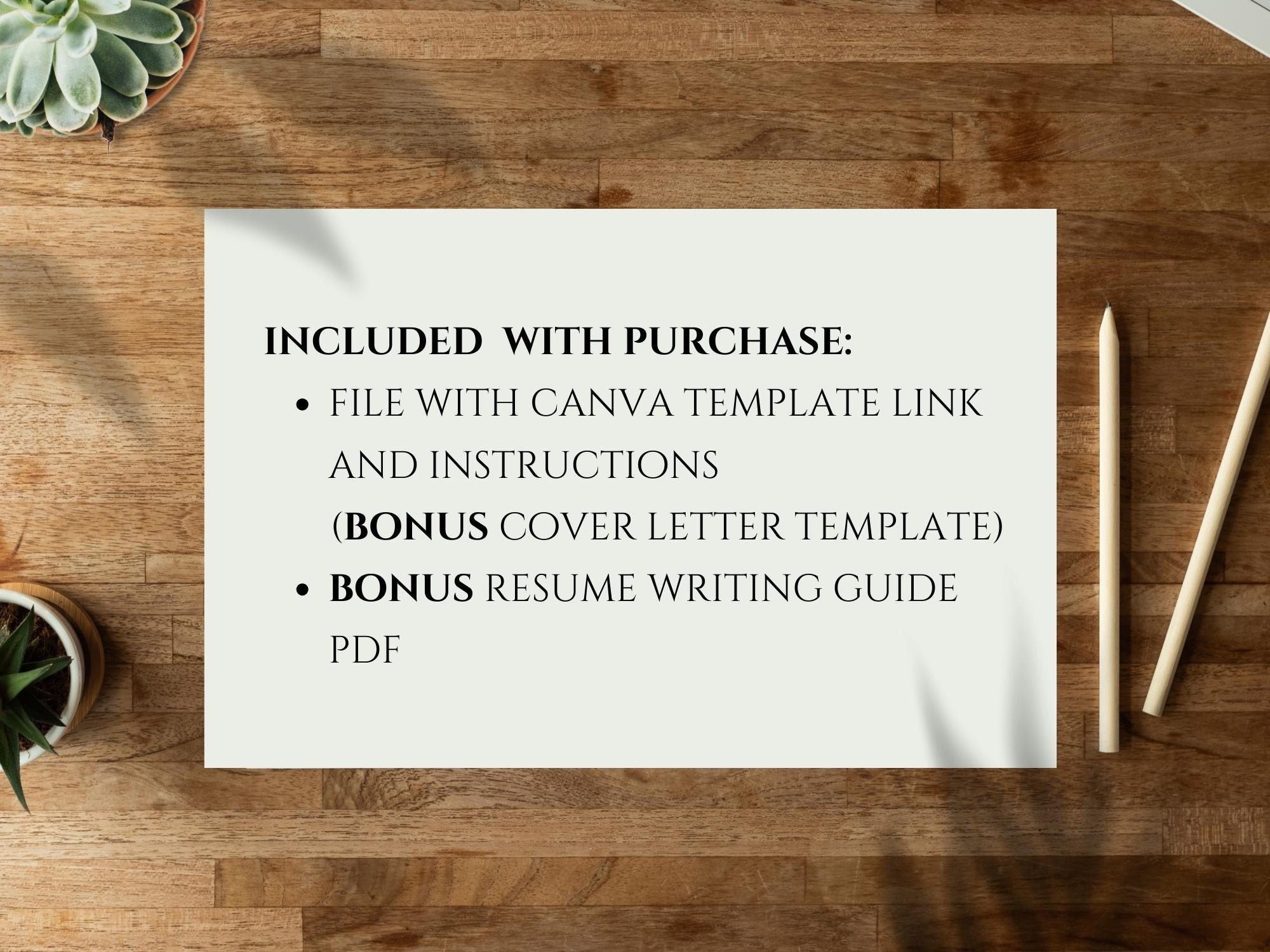 Resume Template College Resume Template Professional Resume - Etsy