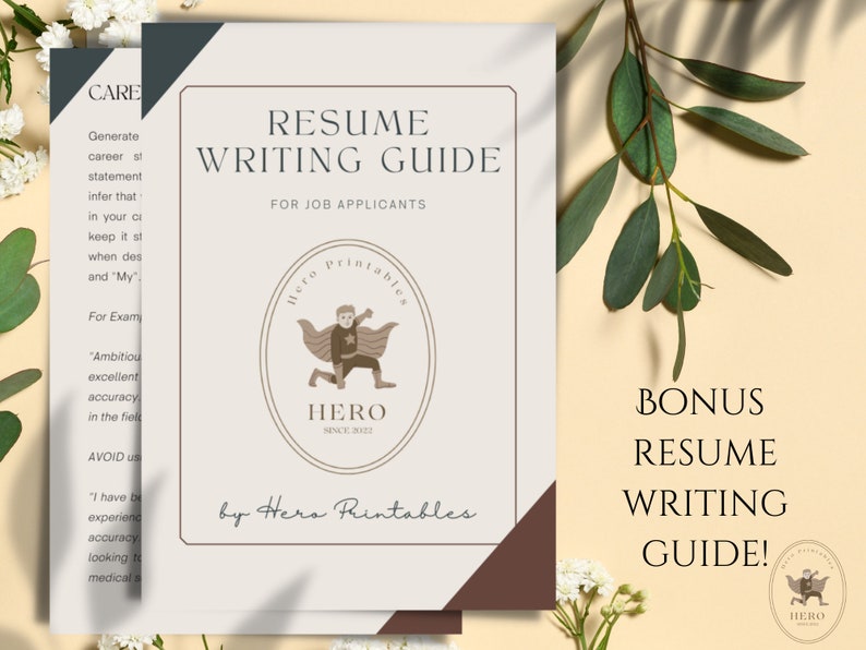 Resume Template With Photo. Earthy, Boho, Warm, With Professional ...