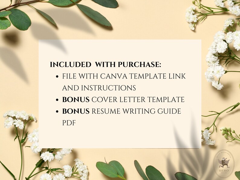 Resume Template With Photo. Earthy, Boho, Warm, With Professional ...