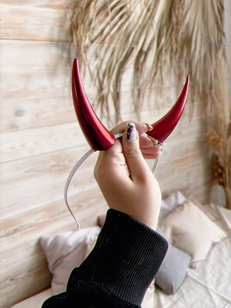 Blood Demon Horns Prop Horns Cosplay Prop Handmade Cosplay - Etsy