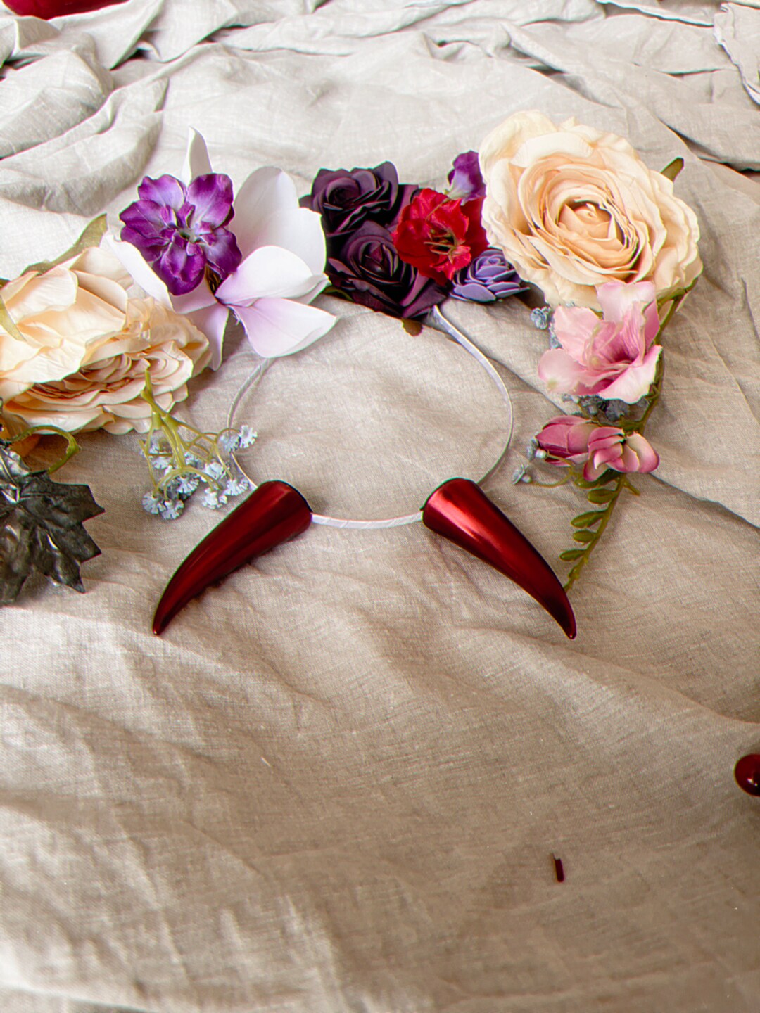 Blood Demon Horns, Prop Horns, Cosplay Prop, Handmade Cosplay, Anime ...