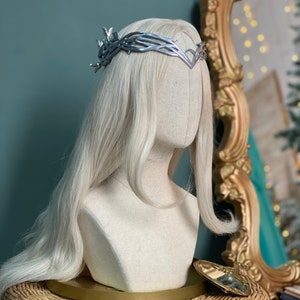 Fantasy Silver Wedding Renfaire Elven Elf Crown Prop - Custom Made - Etsy