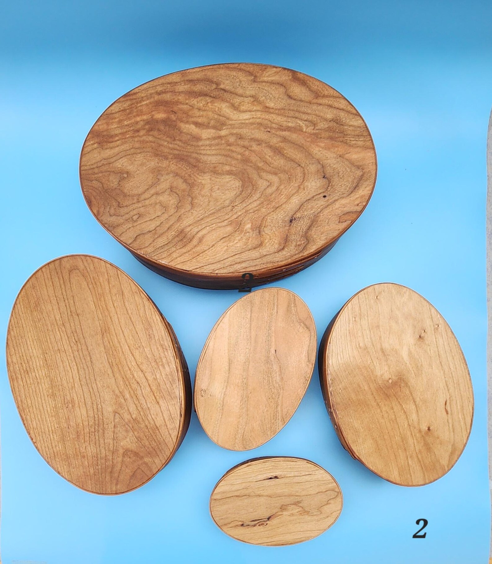 Set of Cherry Wood Shaker Boxes 5 Pcs. Box Sizes From 2 to 6. - Etsy