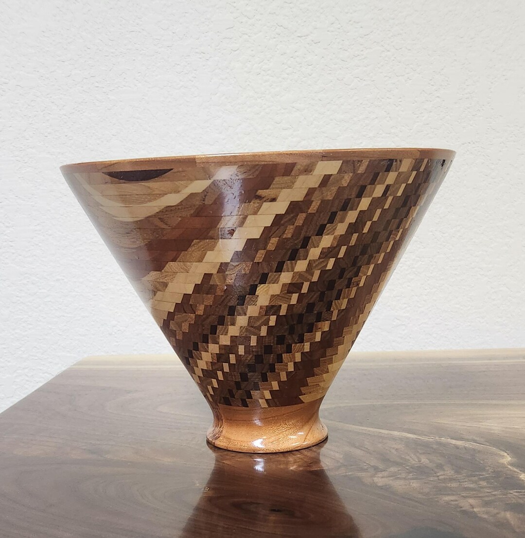 Dizzy Bowl. wooden Tango. Size: Diameter 9,toll 7. - Etsy