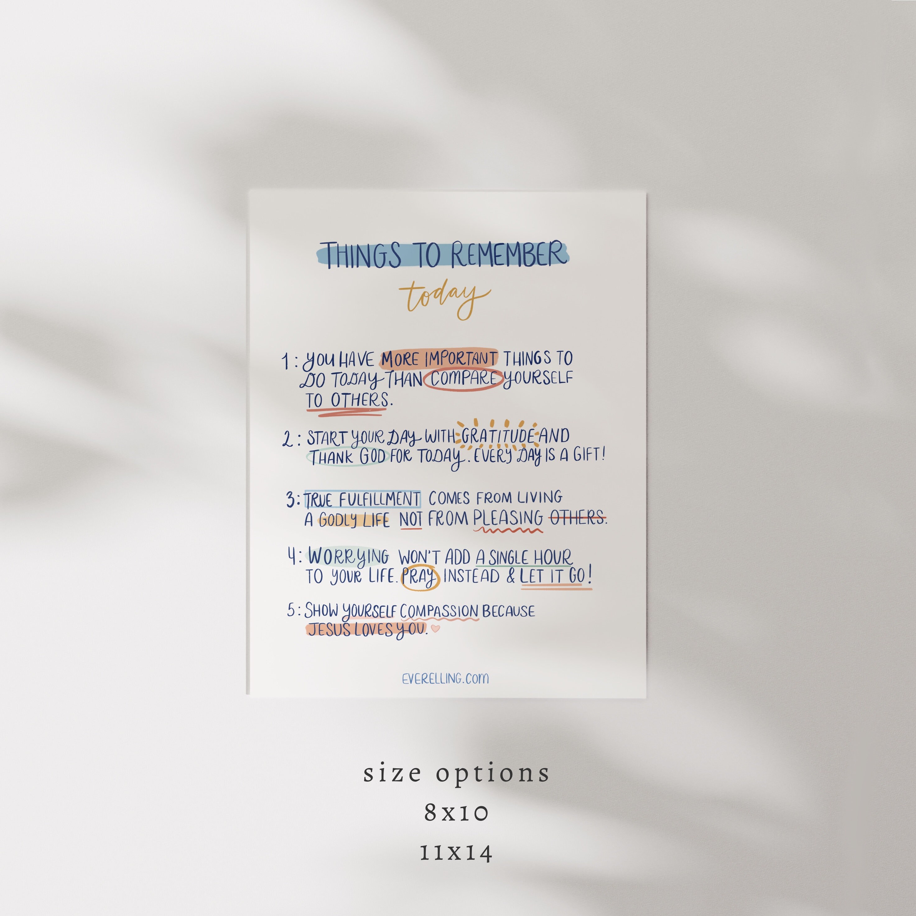 Important Things To Remember