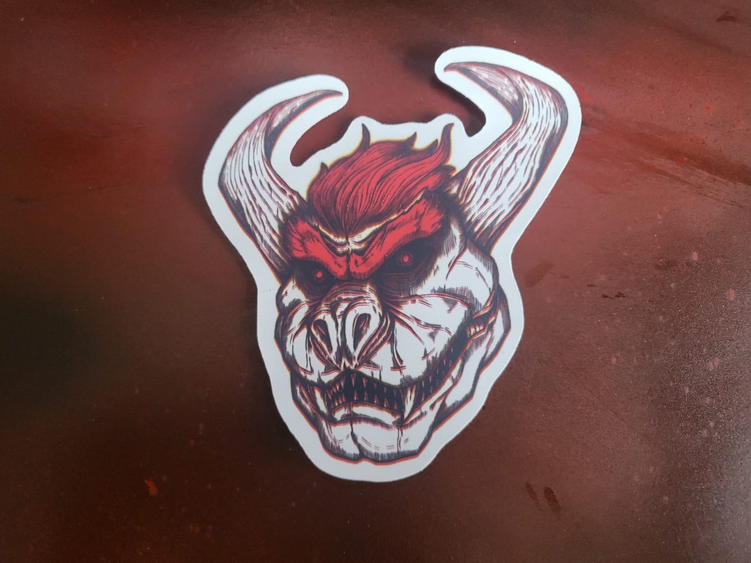 Super Mario Bowser Horror Sticker - Etsy