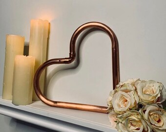 Copper Pipe Love Heart - Etsy