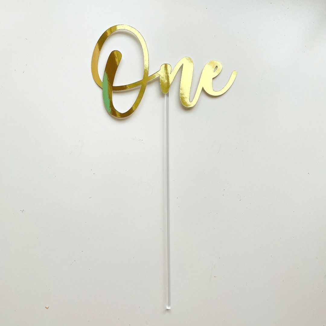 One Cake Topper, Happy Birthday, First Birthday Cake Topper, Smash Cake ...