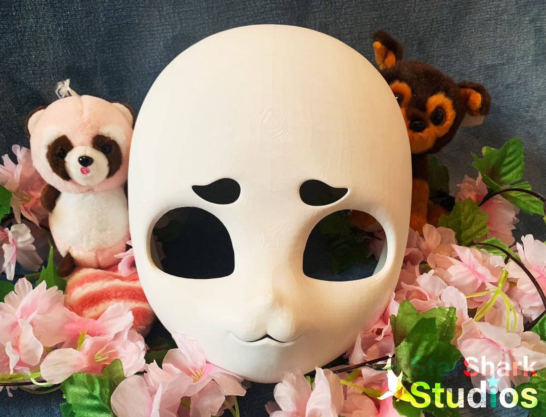 STL FILE ONLY Mischievous Shy Bunny Cat Kig Kemono Mask Head Base ...