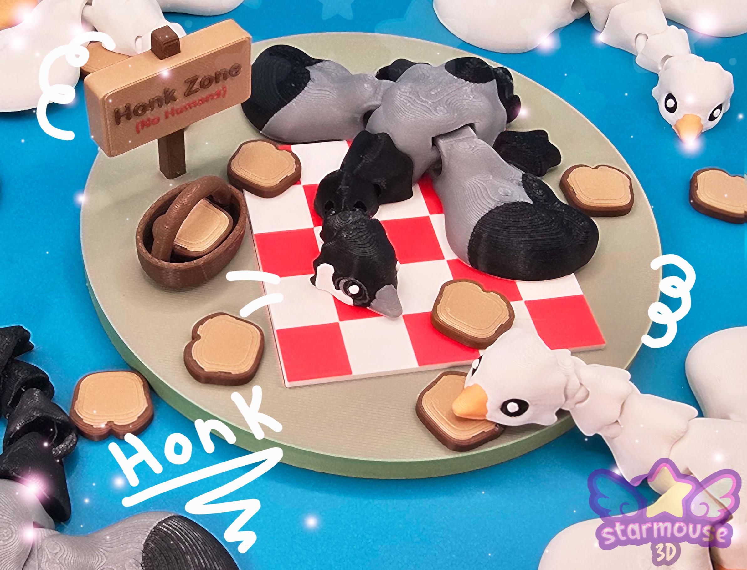 The Honk Zone - Goose Flexi Picnic Set STL FILE ONLY - Etsy