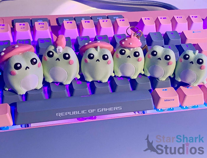 Grumpy Kawaii Chibi Mushroom Blob Forest Frogs - Etsy