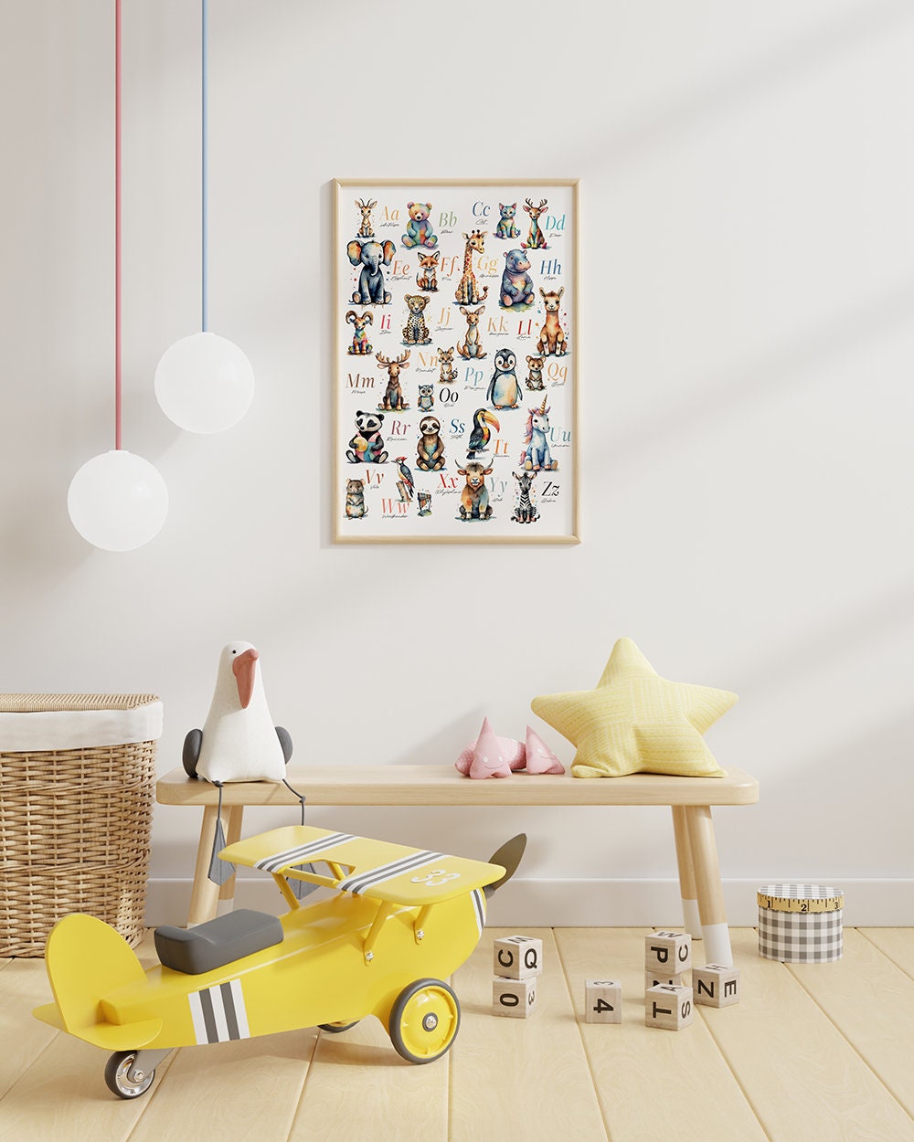 Animal Alphabet Wall Art Instant Download Alphabet Art Print for ...